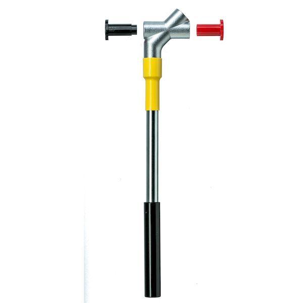 ※ こちらの画像は代表画像となります。部品や類似品等の場合があります。型番と商品名をご確認下さい。　【商品説明】 ●トリプルハンドル・リターンハンドルの貫通穴に装着することで、小さいサイズの六角レンチもスムーズに使用できます。