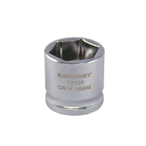 ※ こちらの画像は代表画像となります。部品や類似品等の場合があります。型番と商品名をご確認下さい。　【商品説明】 ●差込角(DR)：3/8 ●ソケット全長(L；mm)：22 ●サイズ(S；mm)：16 ●先端部外径(D1；mm)：22 ●差...