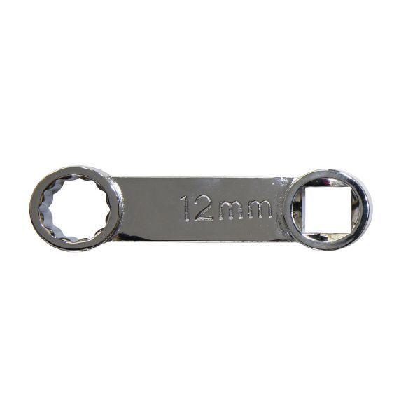 ※ こちらの画像は代表画像となります。部品や類似品等の場合があります。型番と商品名をご確認下さい。　【商品説明】 ●トルクレンチに取り付けて使用 ●差込角：3/8”SQ ●材質：クロームバナジウム鋼 ●サイズ(mm)：12 ●有効長(mm)...