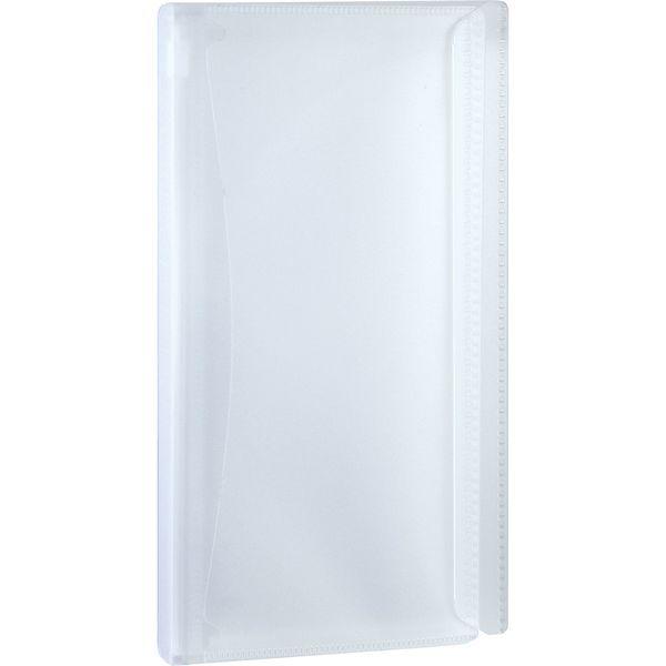 【商品説明】 ●本体サイズ：W127×H222×D10mm ●規格：A4三つ折りサイズ ●表紙材質：再生PP 0.4mm厚 ●内容物によって仕分けが出来る6ポケット仕様(※形の異なる3種類のポケット) ファスナーポケット：しっかり閉じる！小...