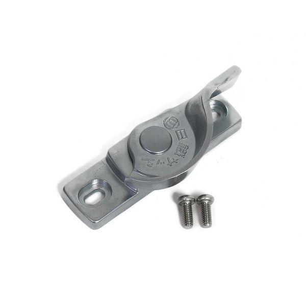 【商品説明】 ●サッシの交換用クレセント(締め金具)です。 ●材質：亜鉛ダイカスト ●仕上：サチライトクロム。 ●推奨受け：(面付け)NS-135・NS-269・(掘込み)NS-24・NS-244・NS-249・NS-331・NS-383。