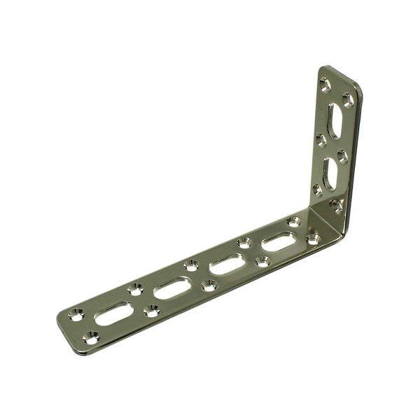 ※ こちらの画像は代表画像となります。部品や類似品等の場合があります。型番と商品名をご確認下さい。　【商品説明】 ●日曜大工・家具転倒防止に。 ●材質：スチール ●表面加工：ニッケルメッキ ●サイズ：3×25×75×127 ●適用ビス：皿ビ...