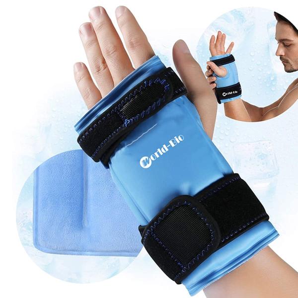 手首に温湿布と冷湿布を！理学療法のアイスパック手首の怪我・痛みなどに！手首の痛みを和らげてくれる調整可能で柔軟性あり即座に痛みを和らげます激しい運動、怪我、筋肉を助けます。手術後の回復にも◎【キーワード】 アイスパック 手首 プロテクター ...