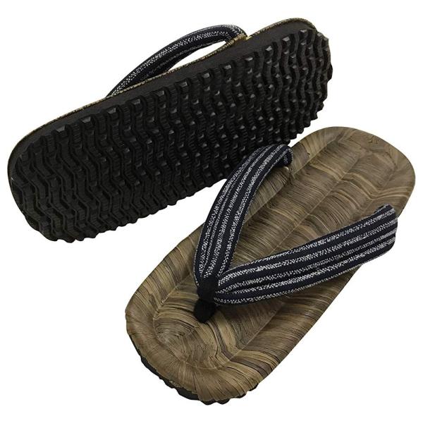 「商品情報」天にカラス竹を使用した粋な草履です。コットン生地のクッション鼻緒でソフトな履き心地です。桜の鼻緒はタイヤ底とラジアル底があります。底がタイヤになっていますので、 クッション製に優れるだけでなく、滑りにくく、とても履きやすい日本製...