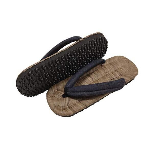 「主な仕様」ソフトなクッション鼻緒の竹皮草履、手編み、手縫いの日本製タイヤ底雪駄です。底は本物のタイヤを使用しております。■サイズ：M　長さ約24cm×幅約9.5cm×厚さ(前約1.5cm、後約2cm)■サイズ：L 長さ約25cm　×　幅約...