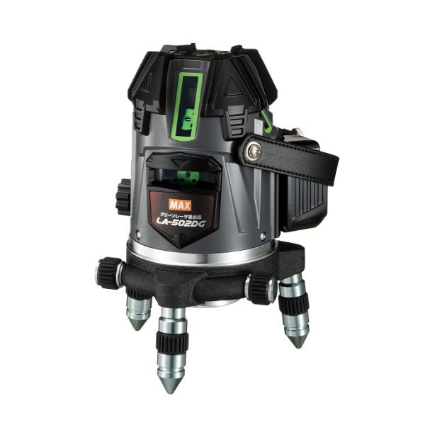 マックス LA-502DG-DT ダイレクトグリーン レーザー墨出器 矩十字+水平120° ジンバル式 リチウム電池タイプ 受光器+エレベーター三脚付セット 商品ページ送料無料の商品でも、北海道、沖縄県、その他離島の発送の場合は送料が掛かり...