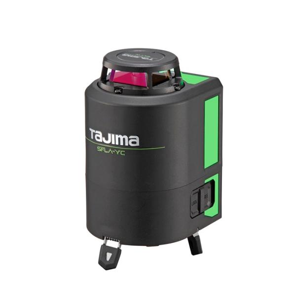 タジマ SFLA-YC セフ グリーンレーザー 横全周 2WAY電源タイプ 精度:±1.22mm/10m 鮮視度:300 セフクック機能付 施工用に特化したコンパクト・軽量ボデイレーザ−商品ページ送料無料の商品でも、北海道、沖縄県、その他離...