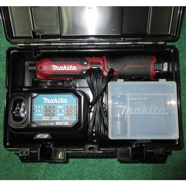 マキタ TD023DSHXAR 7.2V 充電式 ペン イパクトドライバ 最大締付トルク:25N・ｍ 軽量・コンパクト 赤 1.5Ahバッテリx2個 + 充電器付セット プラスチックケ?ス付 商品ページ※送料無料の商品でも北海道、沖縄県に発...