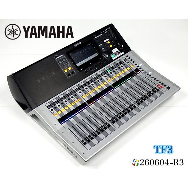 製造メーカー:YAMAHA商品名:デジタルミキシングコンソール型式:TF3外形寸法/重量:W700xD590xH225(mm)/17kg電源:単相100V 50/60Hz年式:2016年導入