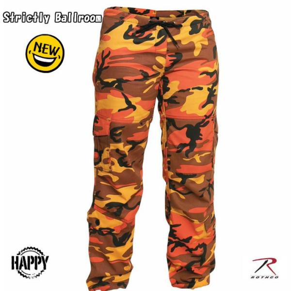 ダンス　カーゴ　迷彩　サバゲー　クライミング商品説明カラー：ダンス オレンジ★素材：コットン45％、ポリエステル55％　★サイズ(USA)展開：XXS,XS, S, M, LXXS/31インチ、腰幅41cm、ヒップ103cm、股下78cmX...