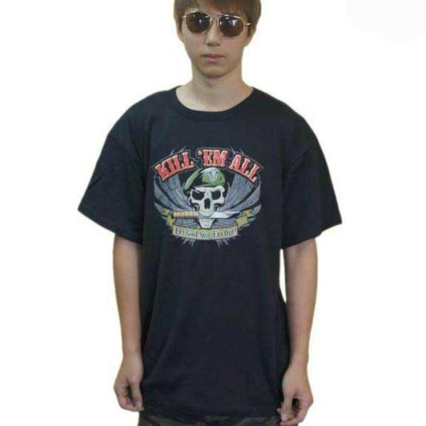 米軍　ミリタリー　Tシャツ　輸入品　ロスコ　ベトナム戦争　★カラー：ブラック★素材：コットン60％ ポリエステル40％■サイズ詳細:S M L XLS：着丈66cm 身幅45cm 袖丈18.5cm 肩幅43cmM：着丈71cm 身幅49cm...