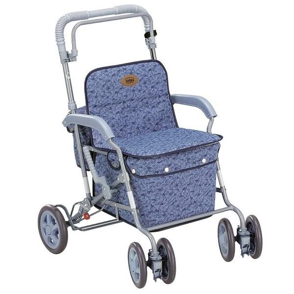 ●ハンドルの高さ4段階調節可能（約84〜93cm）。身長に合わせて使いやすい設計です。●車体が広く、高い安定性を誇るシルバーカーです。●座面が広いため、よりゆったりとした座り心地。●座面は上開き、前開きの2種類の開け方が可能。前開きは、荷物...