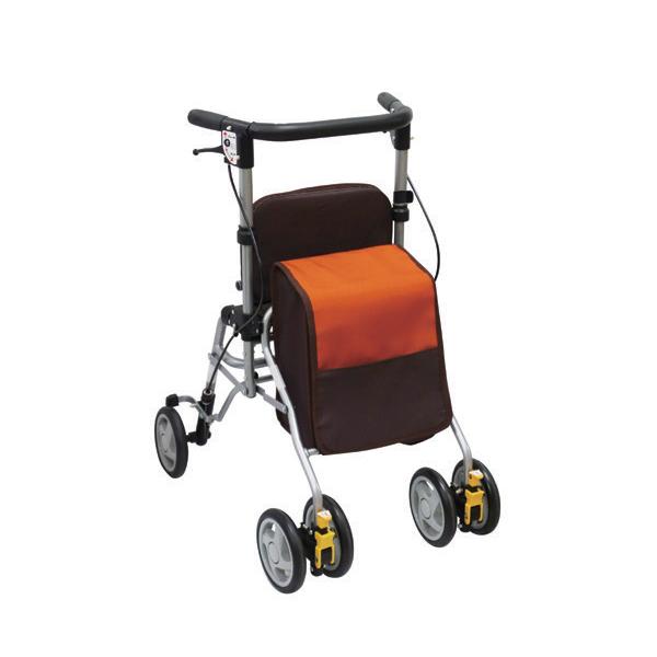 ●ハンドルの高さが約77.5〜86.5cmまで調節可能。身長に合わせて使いやすい設計です。●横幅が小さく、幅を取らない設計。横幅約48cmで狭い場所でも小回りがききながら、歩行スペースはしっかり確保。●ブレーキ操作で両後輪を制御可能。ブレー...