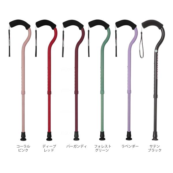 【カラー】バーガンディ【サイズ】約77〜91cm（2cm間隔・8段階調節）【対応身長】約146〜176cm【重量】約380g【シャフト径】上部：2.2cm　下部：1.9cm【材質】グリップ：ポリプウレタン　シャフト：高強度マグネシウム合金　...