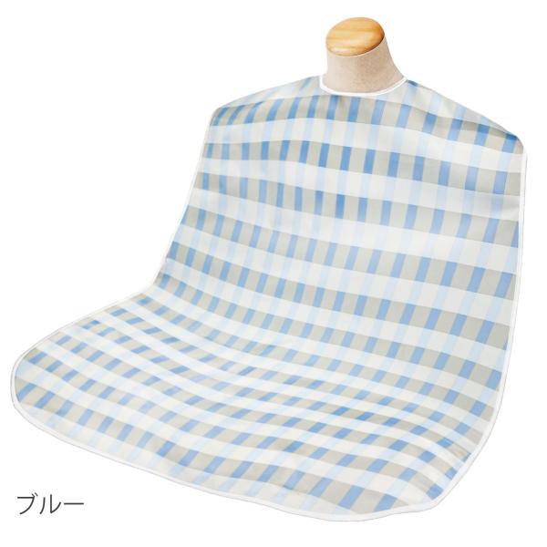 ●洗い替えが揃えやすいリーズナブルな食事用エプロンです。●110cmの長さで衣類や寝具を汚れから大きくカバーします。●車いすでも足までしっかりカバーします。●首廻りは面ファスナー（マジック式）で調整自由です。●肩までしっかりとカバーします。