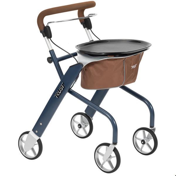 【身長の目安】140〜165（cm）【本体サイズ】使用時：幅51×奥行60×高さ75〜83（4段階調節）(cm)、折りたたみ時：幅24cm（※自立不可）【トレイ】サイズ：43×35（cm）、トレイまでの高さ：61cm【重量】7.0kg【積載...