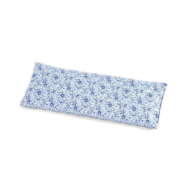 【サイズ】24×59cm【カラー】サックス系の花柄【材質】生地：ポリエステル65％、綿35％（ブロード：抗菌・防臭加工）　中材：発砲ポリエチレンビーズ　縁巻テープ：ポリエステル100％【製造国】日本【その他】洗濯〇（手洗い・40℃まで）乾燥...