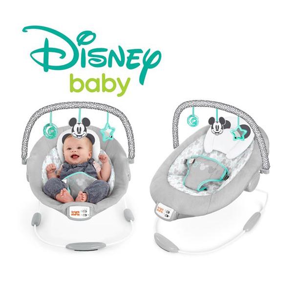 ふわふわで座り心地も抜群のミッキーマウスのバウンサー音量調節のできるミュージックと、バイブレーション機能を搭載。心地良い振動でお子様を落ち着かせます。ヘッドレストは成長に応じて取り外し可能。トイバーの取り外し可能■サイズ■商品サイズ：51×...