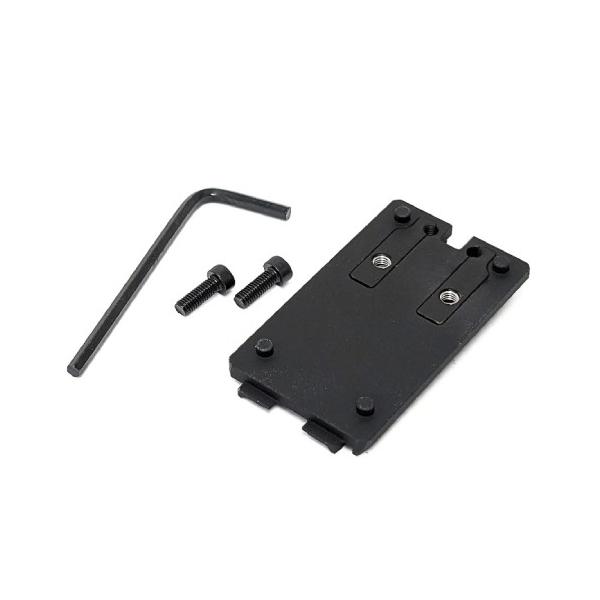 ●東京マルイGLOCK G17 Gen５ MOSに対応したSURE HIT MRS2用のアダプタープレート●アダプタープレートをSURE HIT MRS2とGLOCK G17 Gen５の間に挟み込むだけで無加工で装着可能●ヘリサート仕様