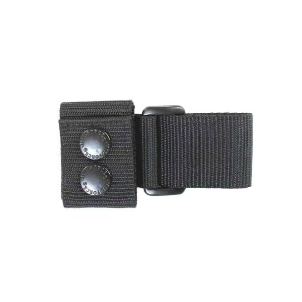 ●グローブなどのキーパーです。ベルトに付けておくと便利 、その他ライトなどアイデア次第で他のものも●ベルト幅、約4.6〜5.6cmまで●カラー：ブラック●ナイロン製