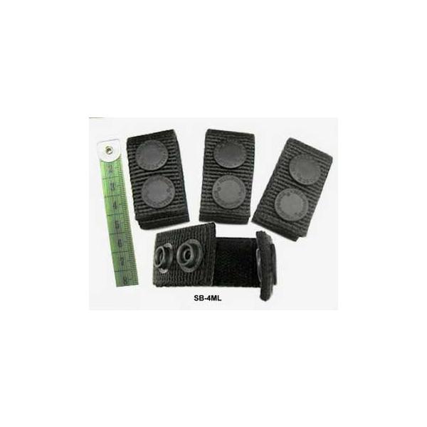 ●材質：コーデュラナイロン製 ●サイズ：幅3〜4ｃｍ用●４個入り