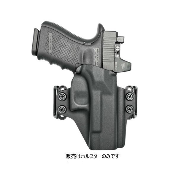 ●対応機種：Glock17/22/31、Glock19/19X/23/32/45●カスタムベルトループデザインでコンパクトなホルスター●両手利き用（出荷時は右用で設定)●RMRドットサイトに対応（ハイサイトにも対応）●アウトサイド用ホルスタ...