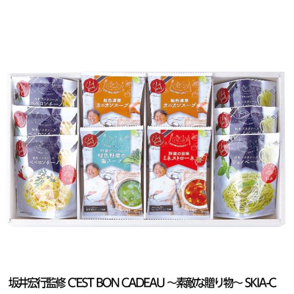 フレンチの料理人、坂井宏行監修。懐石料理とフランス料理を融合し、日本人の口に合うフランス料理を研究。常に新たなことに取り組み、挑戦してきた坂井宏行が、ご家庭で簡単に本格スープを食して頂けるよう監修しました。■セット内容オニオンスープ2個・ミ...