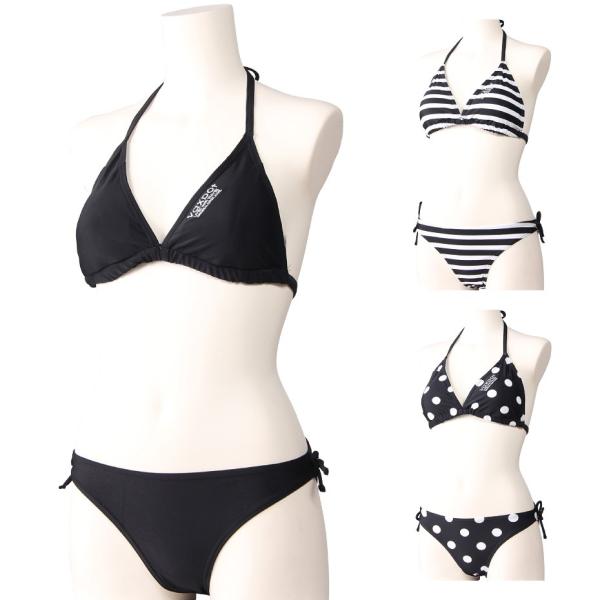 【ブランド】VAXPOT(バックスポット)【型番】VA-4502【特徴】三角ブラ、ショーツ、インナーショーツのお得な水着3点セットです。リボンやボタンなどの飾りを省いたスッキリとしたデザインなので、ラッシュガードやウェットスーツの下に着用す...