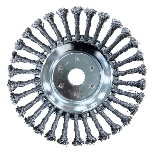 GREEN　FINGER　除草用ワイヤーブラシ　GF190KW（刈払機専用）    キワまで雑草除去！    チップソーでは処理し難い、アスファルト路面・壁際・縁石・車止め等のなどのキワまでブラシが届くので、隅々まで雑草を除去できます。  ...