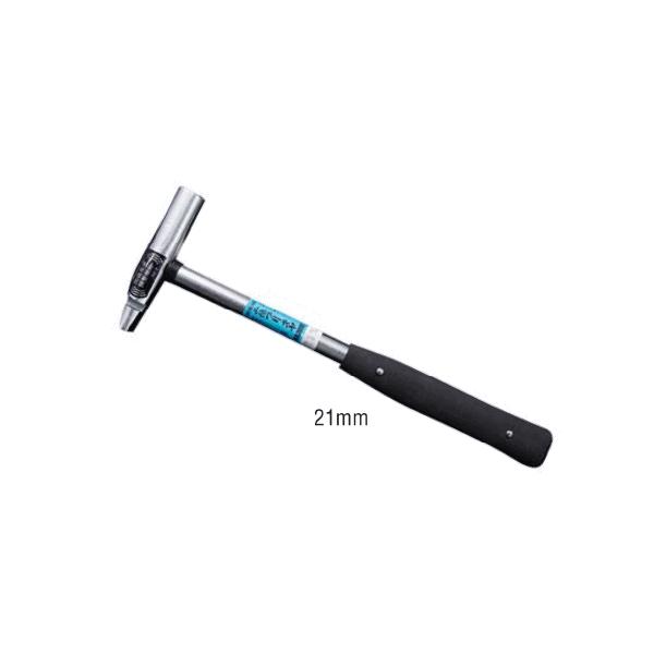 ◆盛光◆二徳ブリキヤ(スチール柄) 21mm HNST-0021＊鉄板をたたいたり、釘を打ったり万能に使えます。＊頭部先端で雨樋打込み金具の角度調整ができます。＊メーカー取寄品です。＊品番:HNST-0021＊頭部外径:21mm＊頭部長:1...