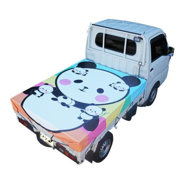 ◆DESIGNERS SHEET デザイナーズ シート パンダ◆PAD-1　＊可愛いパンタのプリント図柄入りで注目度抜群!!　いろいろな用途に便利なデザインシート＊国産シート生地使用・国内生産のmade in Japan＊ターポリンシート(...