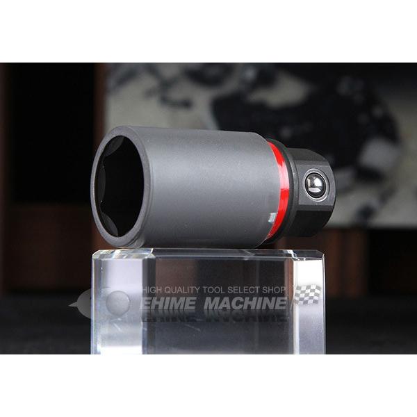 近年の自動車の低燃費化に伴い、軽量化を目的とした従来よりも短い低頭タイプホイールナットの採用例が多くなりつつあります。従来のホイールナットソケットは、くわえ込みの部分が深く、このような低頭ホイールナットに使用するとソケットの先端がホイールの...