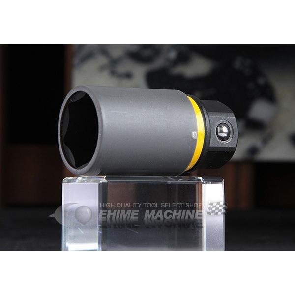 近年の自動車の低燃費化に伴い、軽量化を目的とした従来よりも短い低頭タイプホイールナットの採用例が多くなりつつあります。従来のホイールナットソケットは、くわえ込みの部分が深く、このような低頭ホイールナットに使用するとソケットの先端がホイールの...