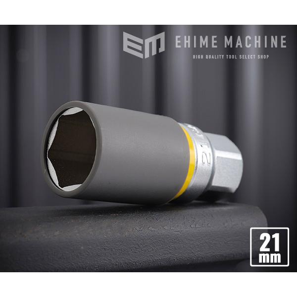 Z-EALフリーターンクロスレンチ(4711XZ)にマッチしたホイールナットソケット！ホイールナットソケットでは定番となったホイールへの接触ダメージを軽減する樹脂製ホイールプロテクターとナット頂点を保護するストッパーを搭載し、一目でサイズが...