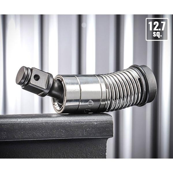 「届かないを、曲げて解決」。狭くて真っ直ぐ工具が入らない場所でも、自在に曲げて対応できるフレキシブルエクステンションです。このフレキシブルエクステンション タイプRSは、自由に曲げられる構造により、曲がりくねった狭いスペースでの作業を強力に...