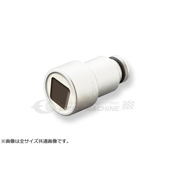 バス・トラック用インナーナット着脱専用ソケットです。Oリング仮置き構造により、レンチにインパクト用ソケットを着脱する際にOリングを一旦溝に仮置くことで作業性を向上させています。中型車から大型車まで対応できるサイズです。【仕様】差込角(mm)...