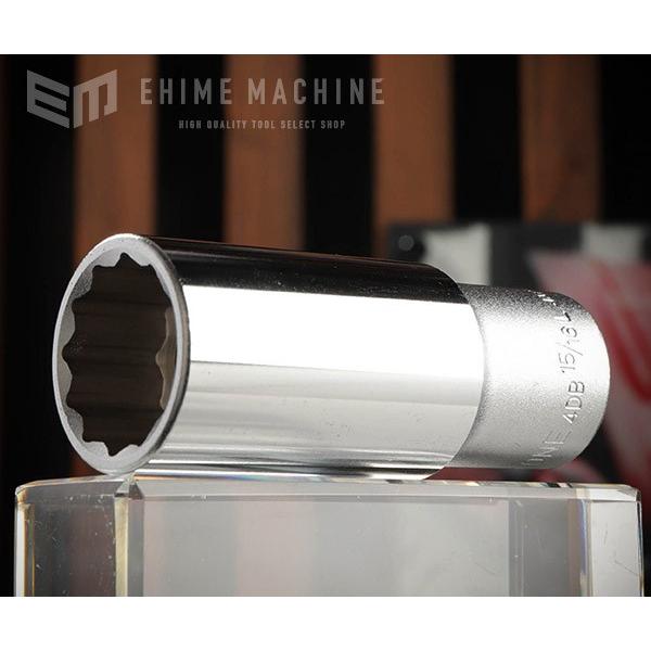 ボルトが突き出したナットを回すのに最適です。深い箇所のナットにも最適です。用途：ボルト・ナットの締付け・緩め作業用。【仕様】差込角(mm)：12.7対辺寸法(インチ)：15/16全長(mm)：83対辺形状：12角インチサイズ質量：280g材...