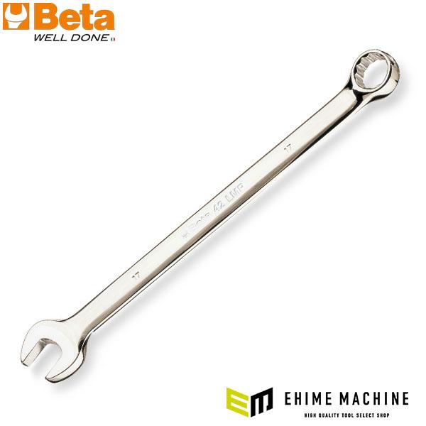 光沢のあるミラー仕上げです。標準品より約20％長いロングタイプです。めがね部のオフセット角は15°です。ISO1711-1規格に比べ高いトルク値を実現します。　【仕様】材質：モリブデン合金鋼表面処理：ニッケルクロムメッキ　二面幅寸法(mm)...