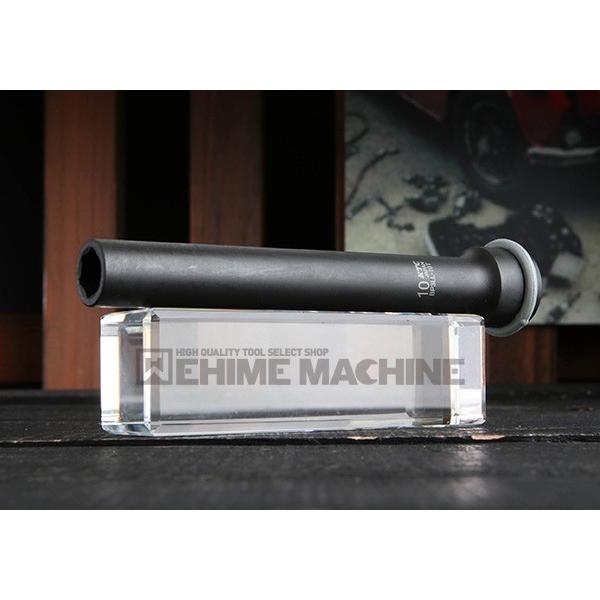 差込サイズ9.5sq.の、インパクトレンチ用ロングソケット（薄肉）です。型式の最後に「P」が付くものは、ピン・リング付きのタイプになります。※こちらの商品は、ピン・リング付きでの販売です。■型式：BP3LL-10TP■メーカー：KTC(京都...