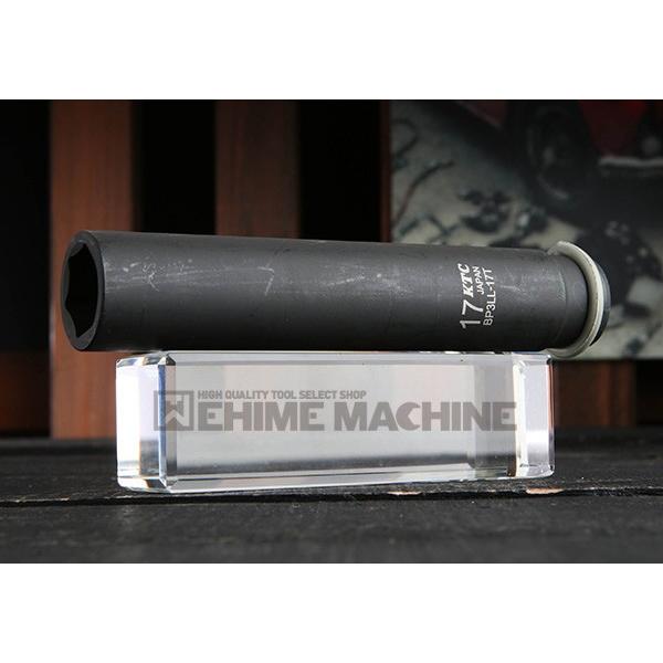 差込サイズ9.5sq.の、インパクトレンチ用ロングソケット（薄肉）です。型式の最後に「P」が付くものは、ピン・リング付きのタイプになります。※こちらの商品は、ピン・リング付きでの販売です。■型式：BP3LL-17TP■メーカー：KTC(京都...