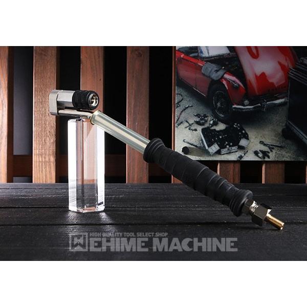 バルブに押し込むだけでガッチリロックができ手が離せます。ワンタッチ感覚で付け外しも簡単。漏れにくい構造で長持ち使用ができます。オープンタイプのチャックです。■型式：C-E77■メーカー：旭産業（ASAHI）■対応車種：大型車Wタイヤ外側用■...