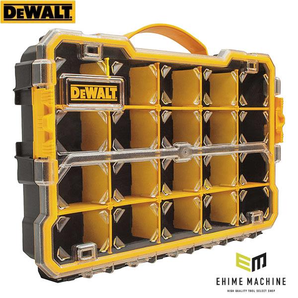 Proシリーズボックス同士の連結が可能です。Tough Systemアダプター（DWST08017）を使えばTough Systemとの連結も実現します。透明なポリカーボネート素材を採用し、中身が一目で確認できるので、作業効率もアップします...