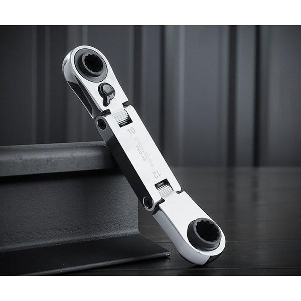 1丁で4サイズ(8-10-12-14ｍｍ)をカバー！フレックス首振り機構付きポケットギアレンチです。左右切り替えレバーにより締め・緩め作業がスピーディーに行えます。■型式：FRG-4S■メーカー：ProAuto（プロオート/スエカゲツール株...