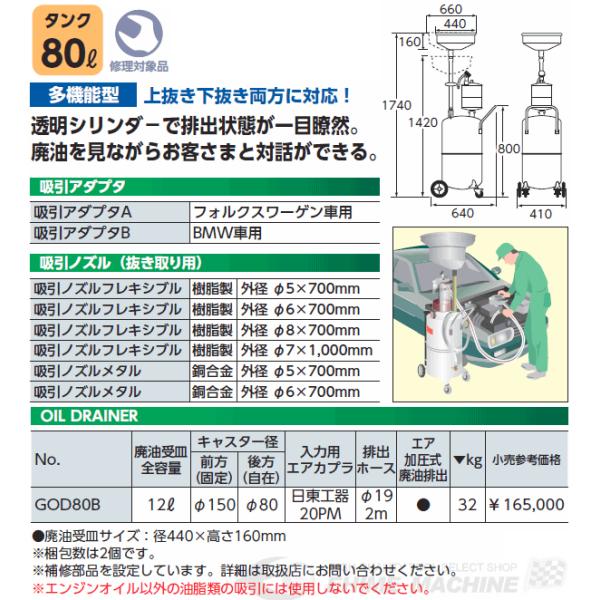 [メーカー直送品]KTC オイルドレーナー (見えるくん) GOD80B :GOD80B:EHIME MACHINE - 通販 - Yahoo!ショッピング