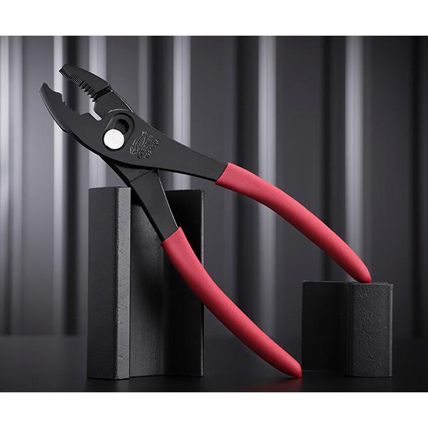 ■特長：便利な小ねじ外し機能付です。くわえ部は非対称の特殊形状になっており、3点当りでガッチリグリップします。両面完全フラット軸採用で狭い場所の作業でも邪魔になりません。■用途：各種現場作業■仕様：全長(mm)：203厚さ(mm)：11切断...