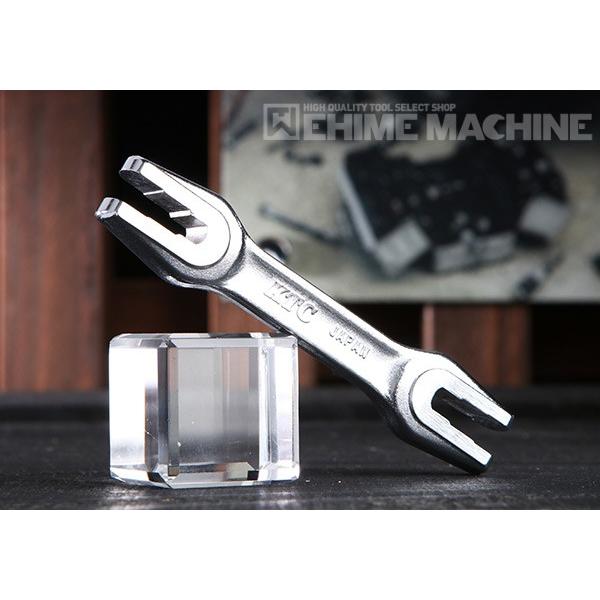 モーターサイクル用ホイールのスポークニップルの締付け調整・点検作業に使用します。 1本のレンチで6サイズ（4.5/5.1/5.8/6.1/6.4/6.6）に使用でき、大半の車輌に適用できます。◆小型・軽量で点検、ツーリング、レースにも便利で...