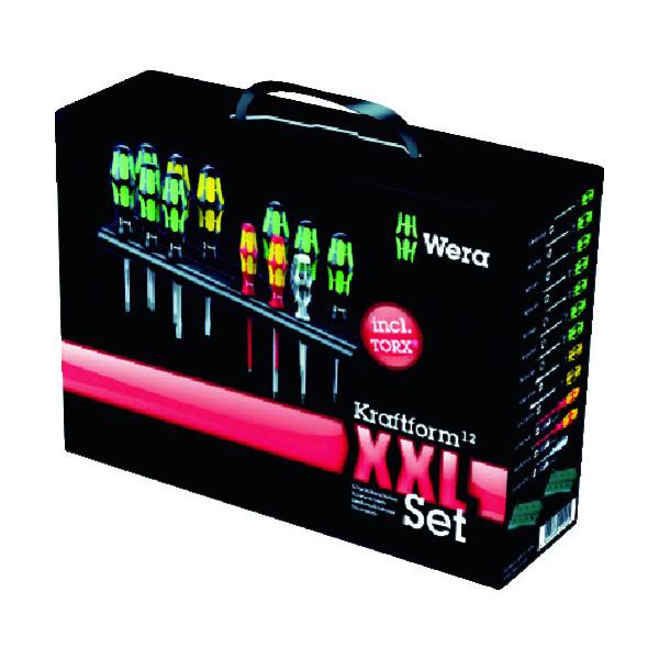 クラフトフォーム XXL 2。万能ドライバー12本セット。Kraftform Plus ハンドルは快適で人間工学に基づいた作業を可能にし、水ぶくれやタコを防ぎます。ハードグリップゾーンは高い作業速度を実現し、ソフトゾーンは高いトルク伝達を保...