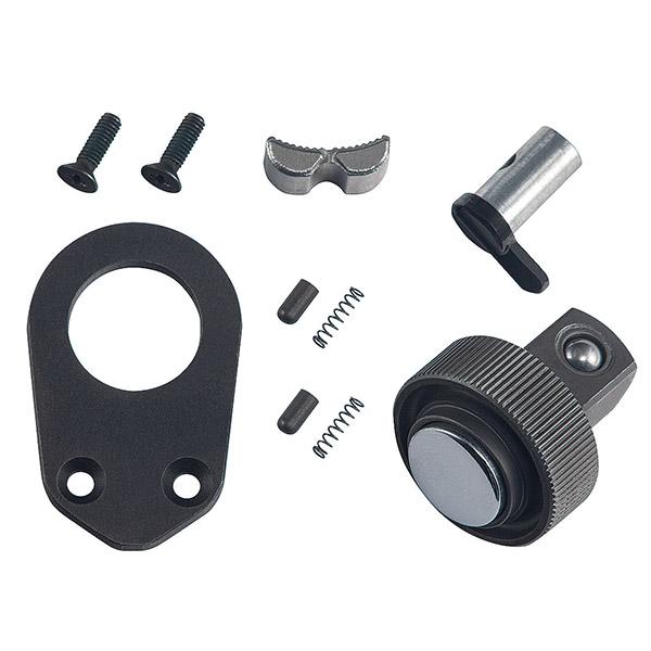 ネプロス 9.5sq.ラチェットハンドル（NBR390A）のヘッドリペアキットです。  ※本製品は、NBR390A専用になります。NBR390には使用できません。  【セット内容】 ドライブギア クロウ ピン×2 スプリング×2 レバー フ...