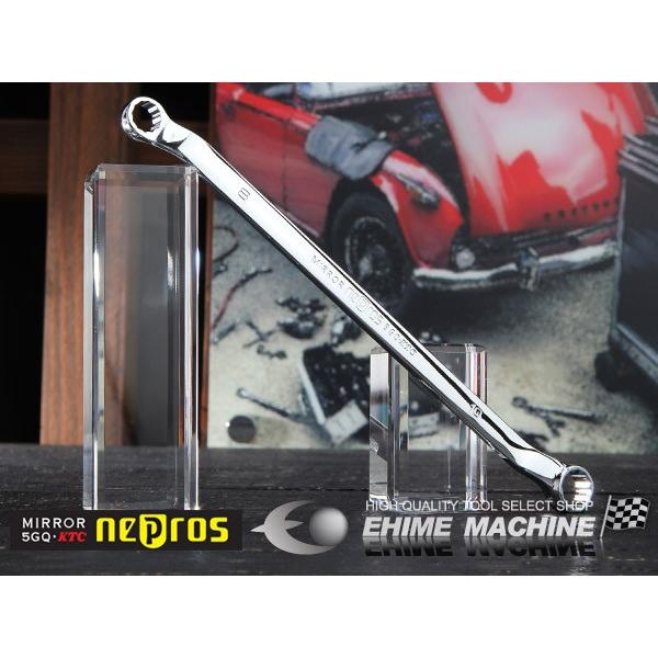 口径部は応力の集中を防ぐことでボルト・ナットのエッジを傷めにくくし、より確実な締め付け・緩め作業が行えるパワーフィット形状を採用。立ち上がり角は45°×6°を採用。オフセット高さと長さを抑え、狭い場所での使い勝手をよくすると同時に、ボルト・...