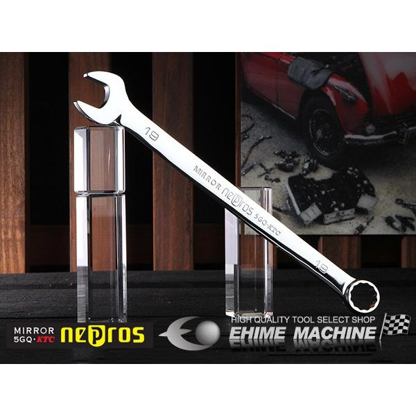 スタンダードタイプより全長が長いため、より軽い力で作業できます。めがね側口径部は応力の集中を防ぐことでボルト・ナットのエッジを傷めにくくし、より確実な締め付け・緩め作業が行えるパワーフィット形状を採用。スパナ側ヘッド部は幅を極力小さく、力の...